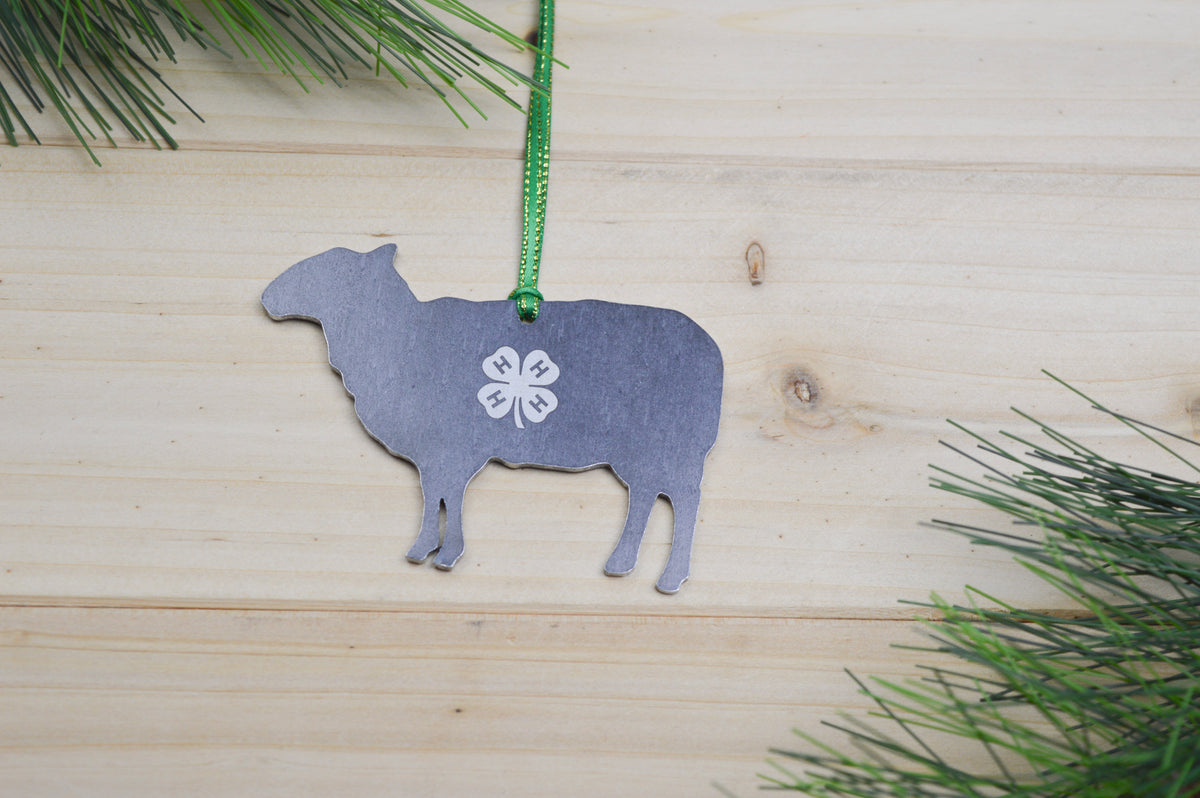 4-H Sheep Christmas Ornament – Burke Metal Work