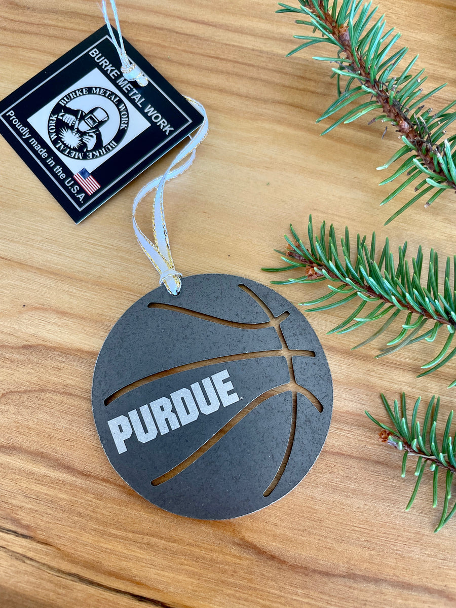 Purdue Basketball Christmas Ornament – Burke Metal Work