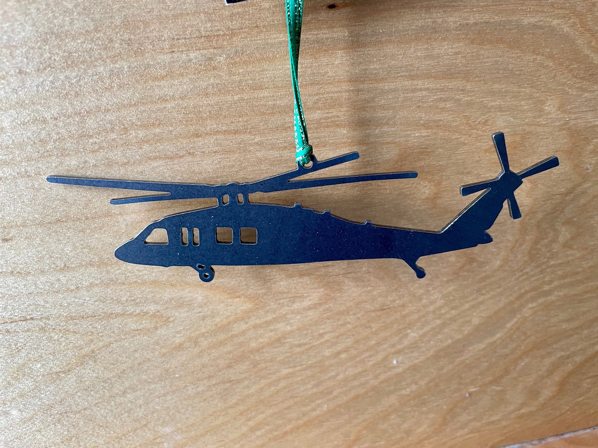 Helicopter Christmas Ornament – Burke Metal Work